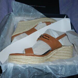 Tommy Hilfiger | Shoes | Tommy Hilfiger Logo Khari Espadrille Wedge ...